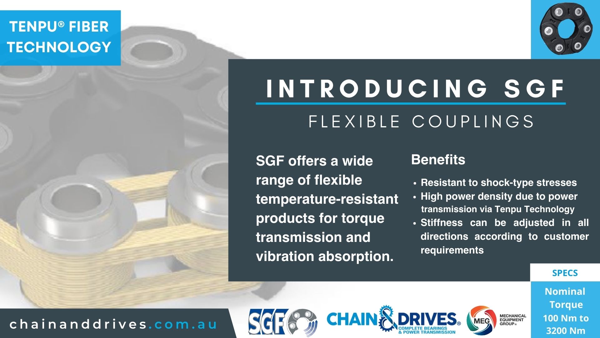 Product Highlight - SGF Flexible Couplings - Chain & Drives - WA & NSW ...